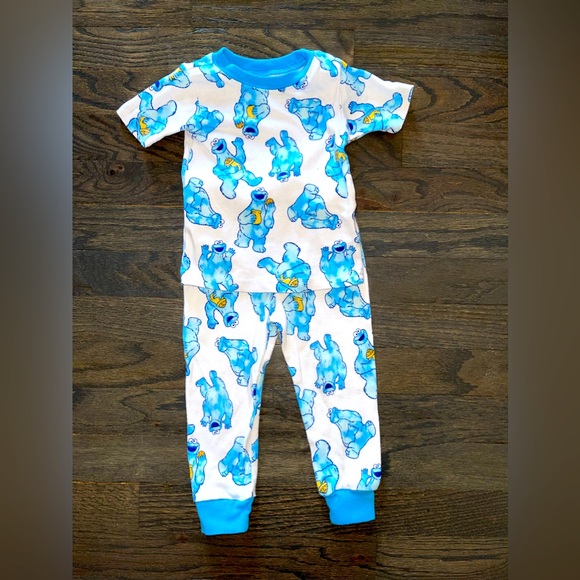 Sesame Street | Pajamas | Sesame Street Cookie Monster Pajamas Size 24m ...